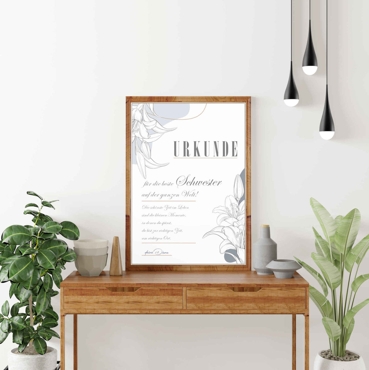Urkunde für Schwester 2104016 – Mamasgeschenke.de